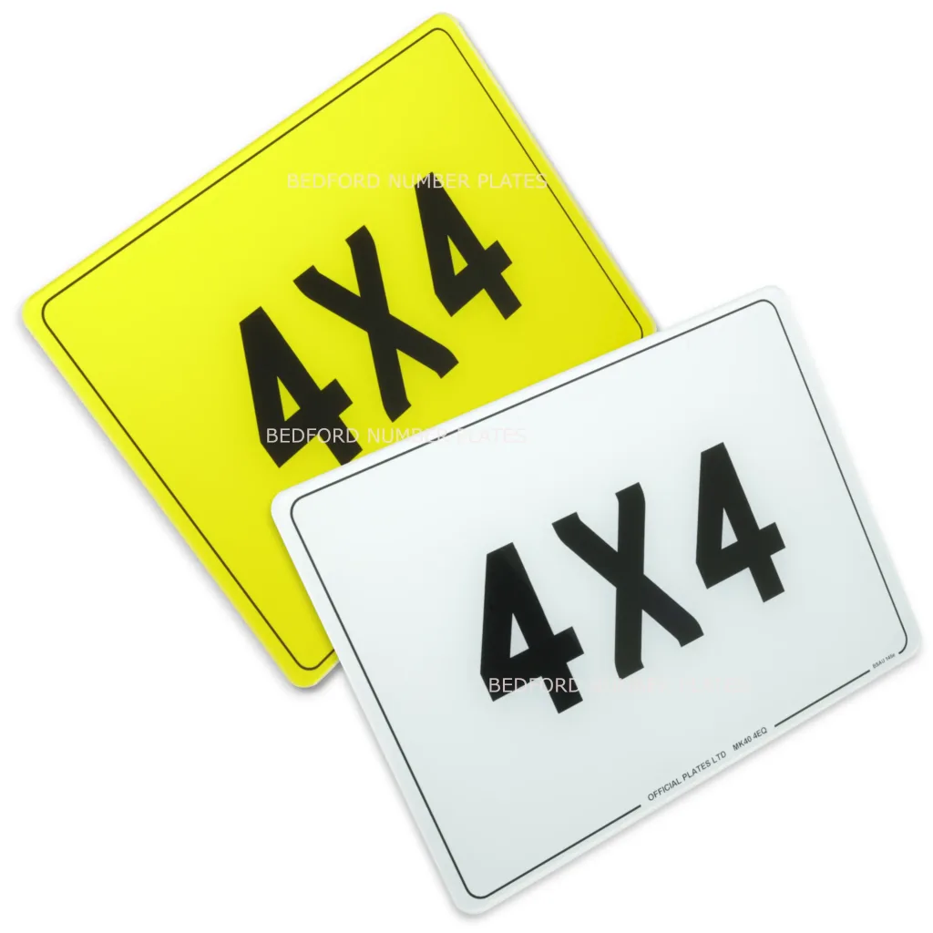 4x4 Number Plates | Square & Euro Square Plates UK