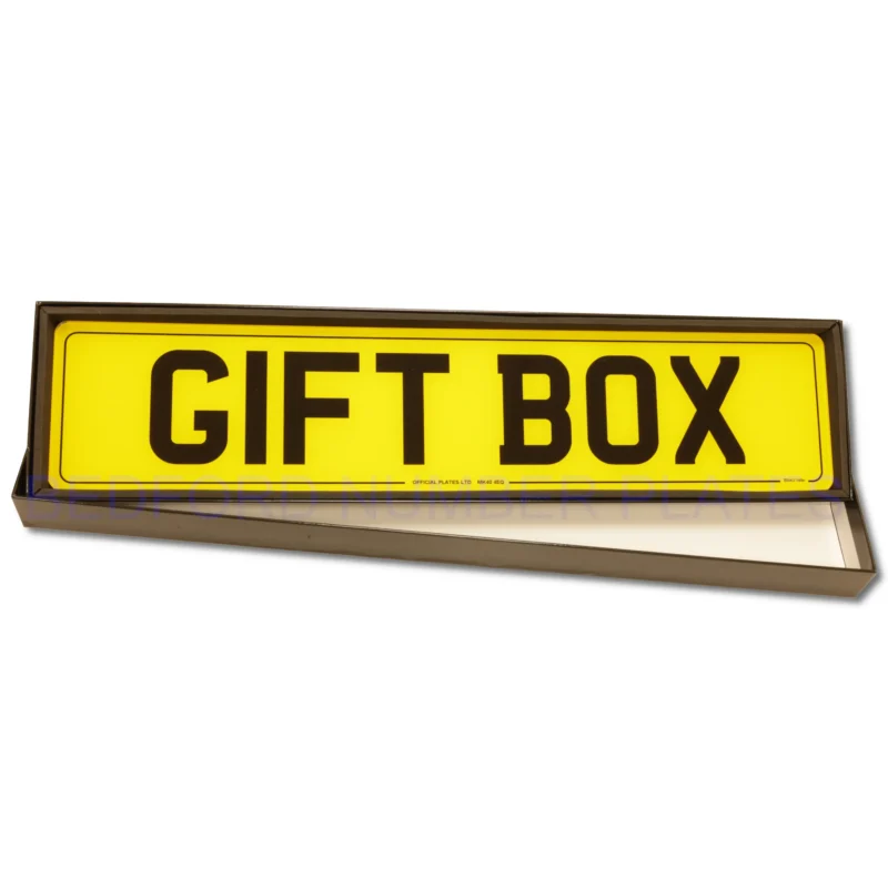 Number Plate Gift Box | Premium Presentation for UK Plates